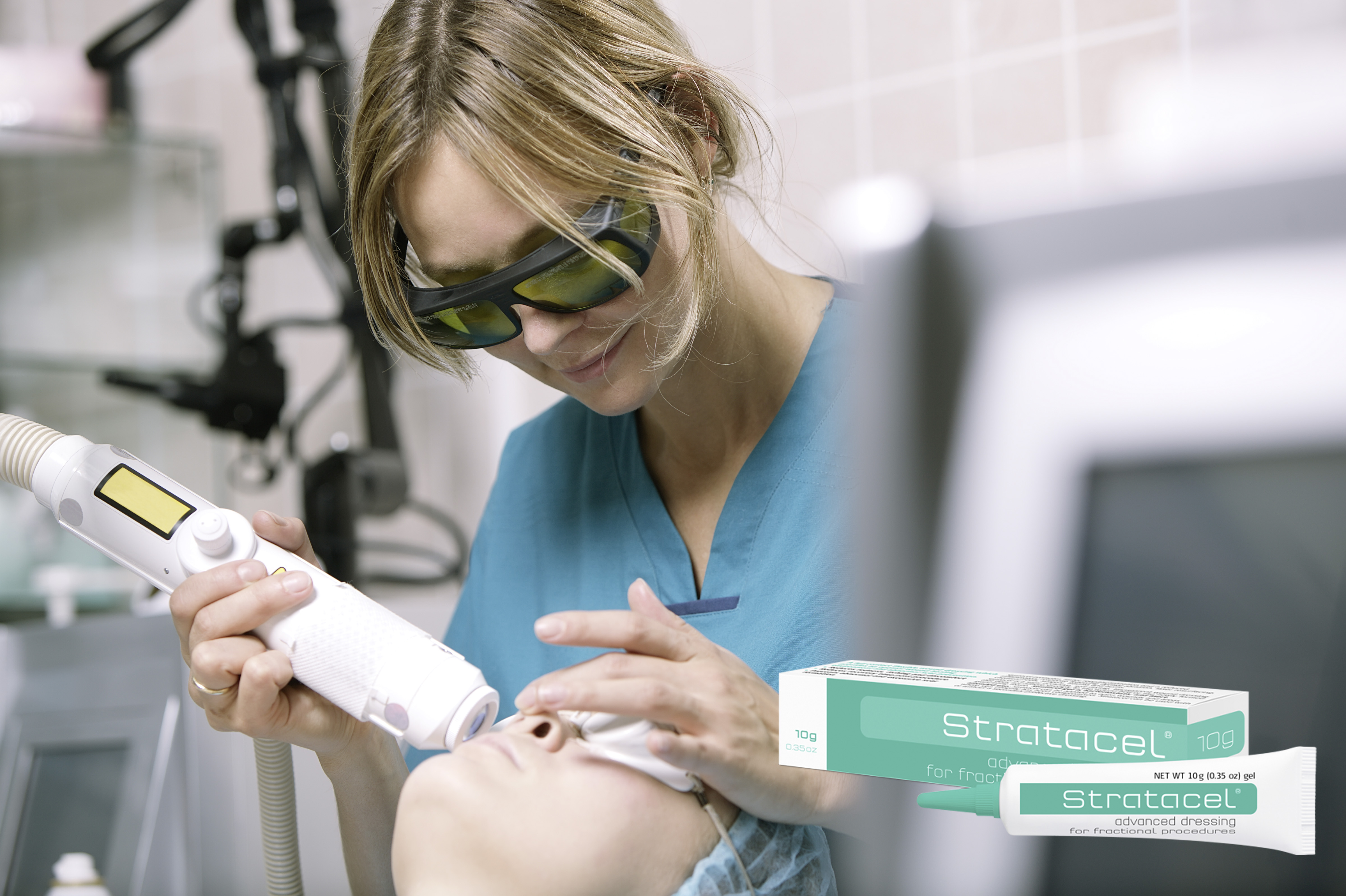 Stratacel is advanced wound dressing for fractional rejuvenation procedures